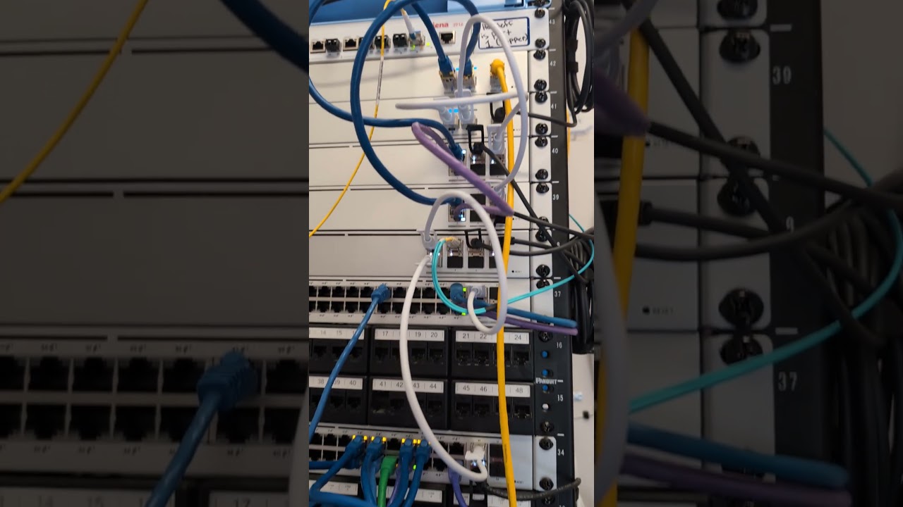 Cabling is temp-Our cables are en route. 2 WAN switches, an HA cluster ...